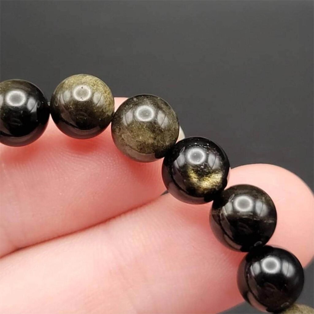 Gold Sheen Obsidian Bracelet • The Green Crystal