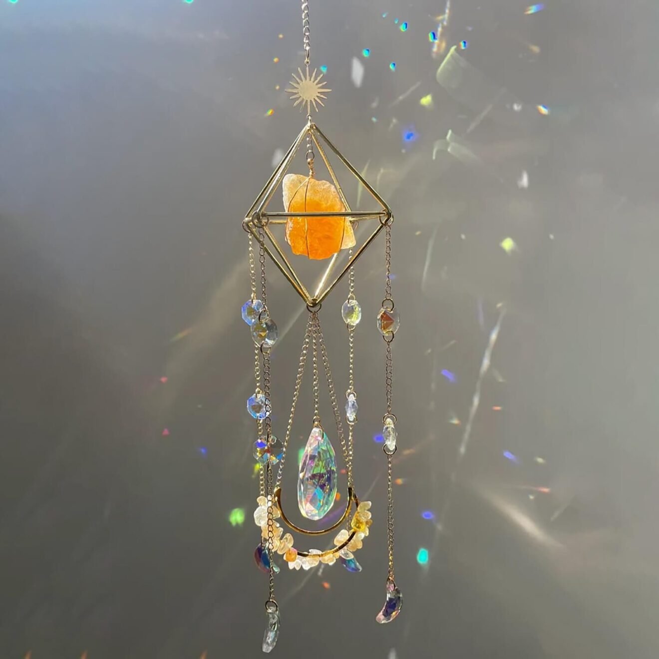 Hanging Crystal Suncatchers • The Green Crystal