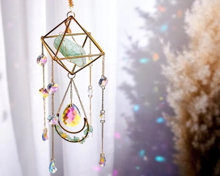 Hanging Crystal Suncatchers • The Green Crystal