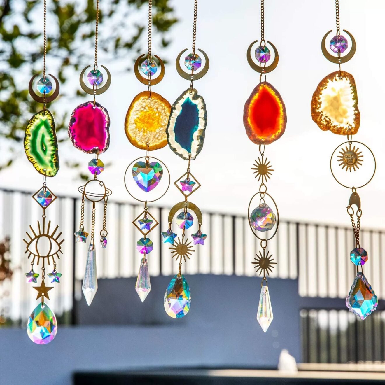 Agate Suncatcher • The Green Crystal