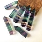 Rainbow Fluorite Point • The Green Crystal