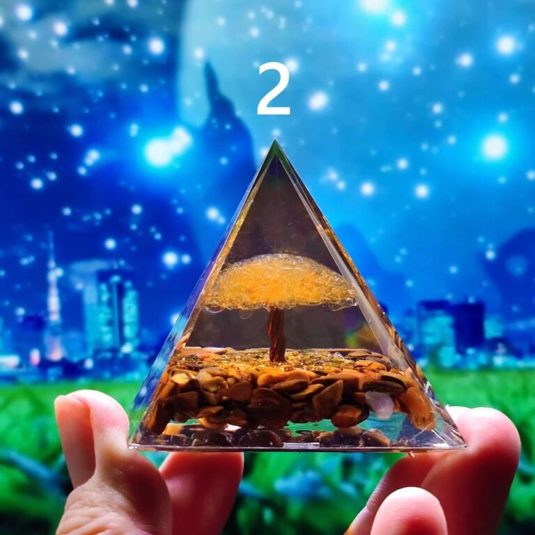 Tree of Life Orgone Pyramid • The Green Crystal