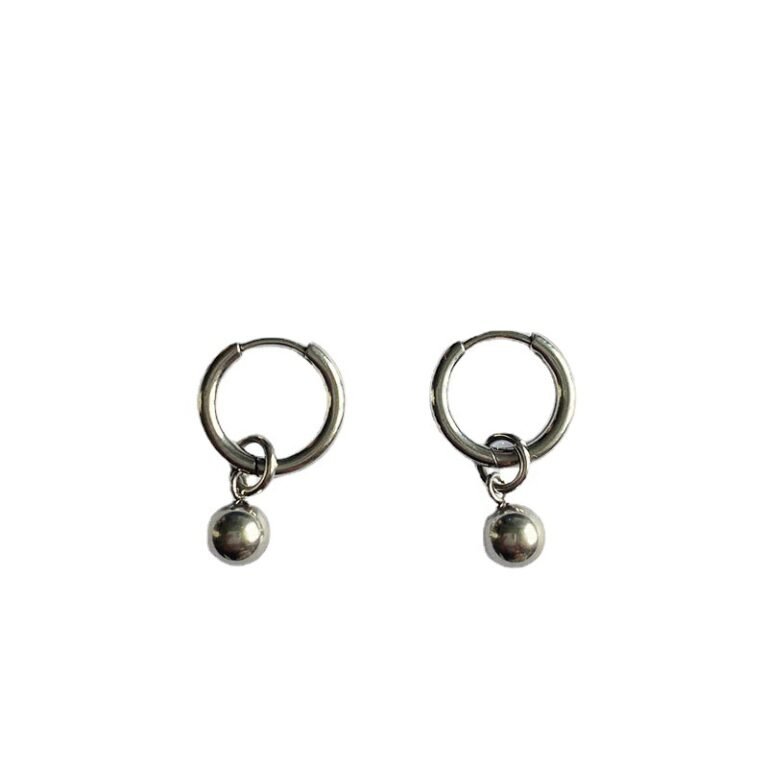 Knot Titanium Hoop Earrings • The Green Crystal