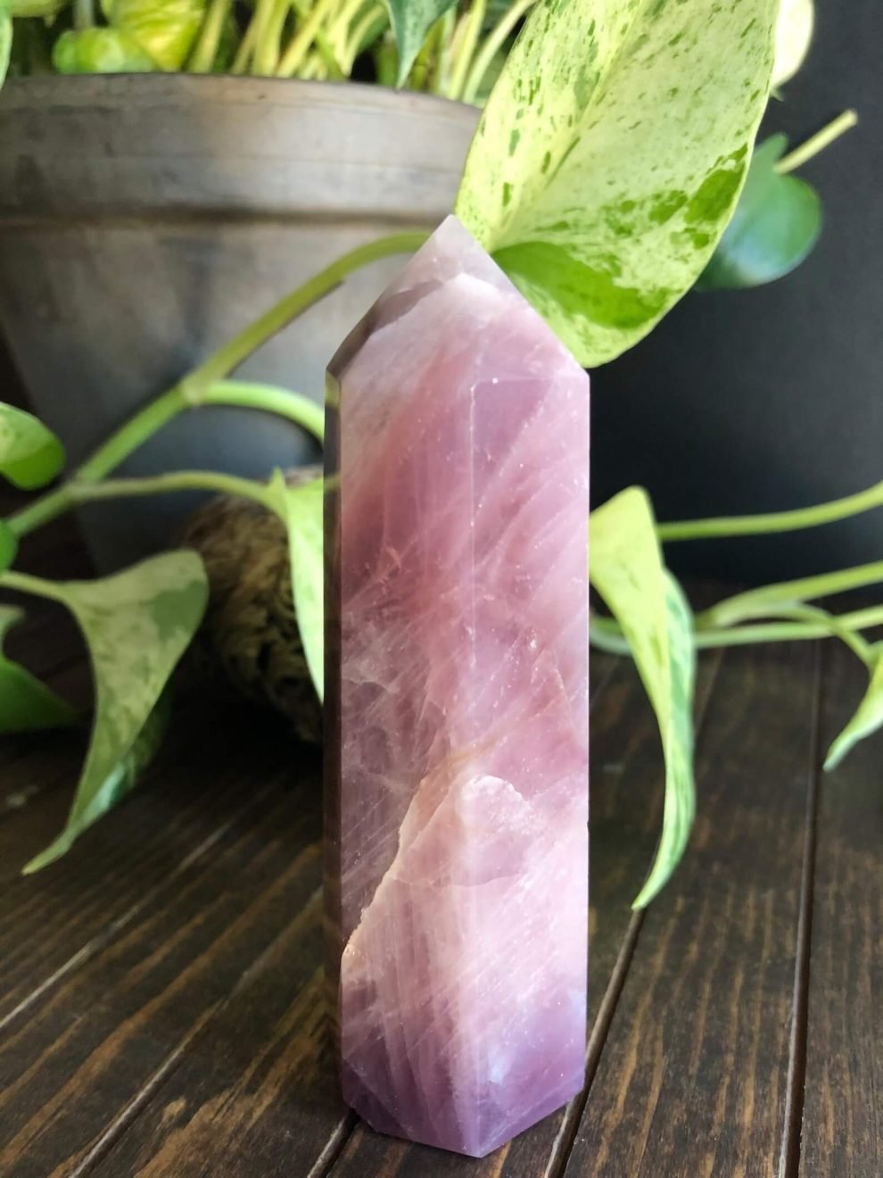 Purple Rose Quartz • The Green Crystal