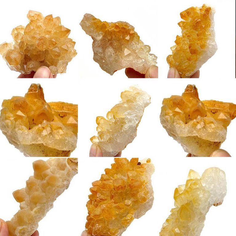 Raw Citrine Cluster • The Green Crystal