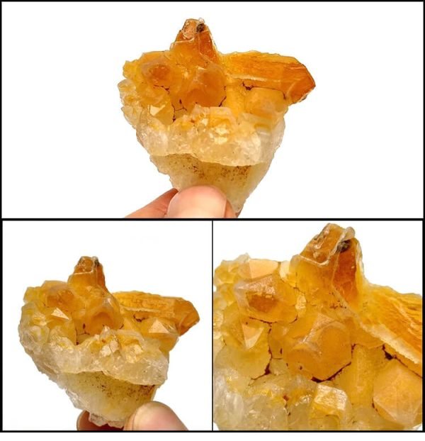 Raw Citrine Cluster • The Green Crystal