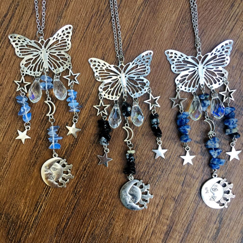Crystal Butterfly Suncatcher • The Green Crystal